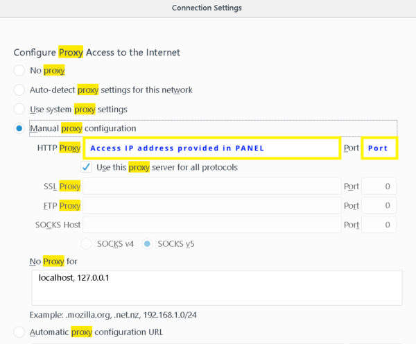 Proxy Panel – One Key - DSL Rentals Store